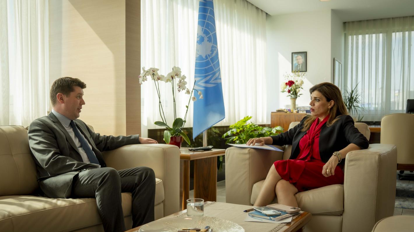 SRSG Ziadeh Meets with the Ambassador of the Embassy of Ireland in ...